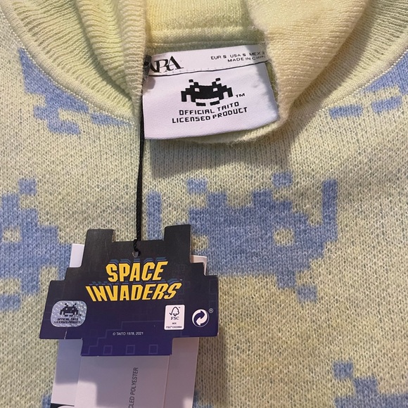 Zara | Sweaters | Zara X Space Invaders Sweater | Poshmark